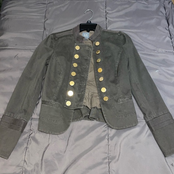 A/X Armani Exchange | Jackets & Coats | Armani Exchange Ax Gold Button ...